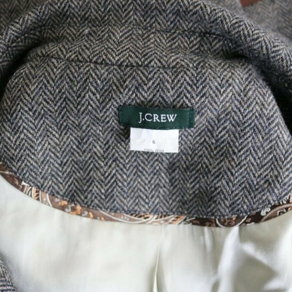 J. Crew | Jackets & Coats | J Crew Womens Coat Blazer Long Sleeve Tie ...